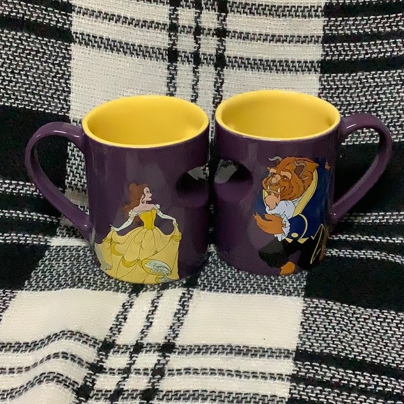 Disney | Dining | Disney Beauty The Beast Coffee Mug Set | Poshmark